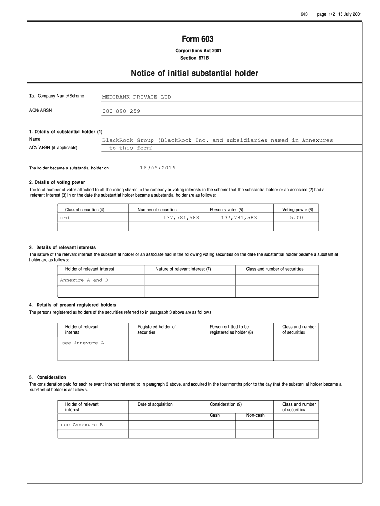 Fillable Online Form 603 - aspecthuntley.com.au Fax Email Print - pdfFiller