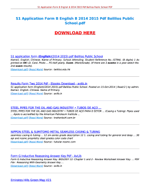 Fillable Online pdfcrop S1 APPLICATION FORM B ENGLISH B 2014 2015 PDF BELILIOS PUBLIC SCHOOL. S1 ...