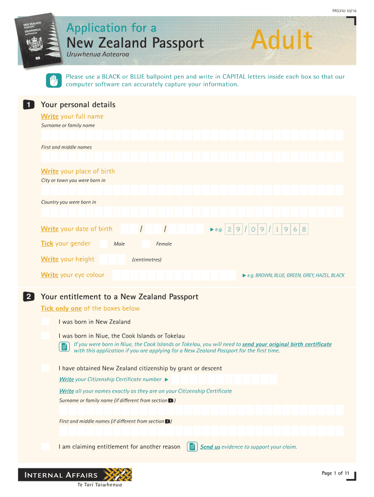 Fillable Online USE THIS FORM if you are 16 years or over and are ...