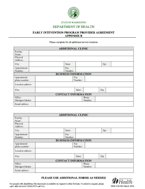 Fillable Online doh wa EIP Provider Agreement Appendix B. EIP Provider Agreement Appendix B Fax ...