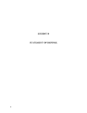 Fillable Online slc ca STATEMENT OF DEFENSE - slc ca Fax Email Print ...