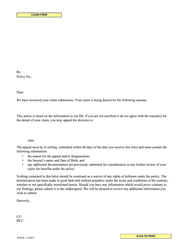 Fillable Online TPA Letterhead. 874292 Interactive PDF Fax Email Print ...