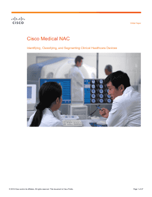 Fillable Online Cisco Medical NAC Fax Email Print - pdfFiller