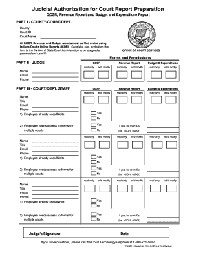 Fillable Online in Judicial Authorization for Court Report Preparation ...