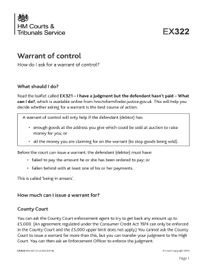 Fillable Online Warrant of control Fax Email Print - pdfFiller
