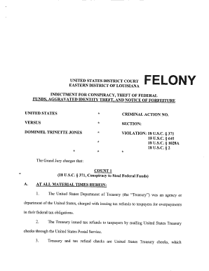 Federal In Dictment Pdf - Fill Online, Printable, Fillable, Blank ...