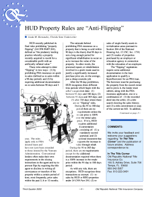 Fillable Online HUD Property Rules are Anti-Flipping Fax Email Print ...