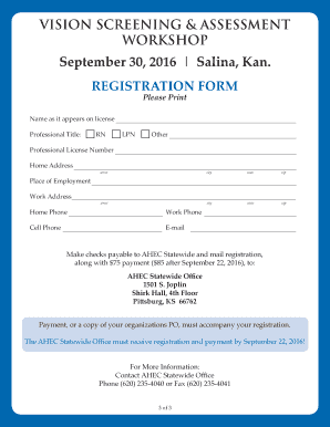 Fillable Online kumc VISION SCREENING & ASSESSMENT Fax Email Print ...