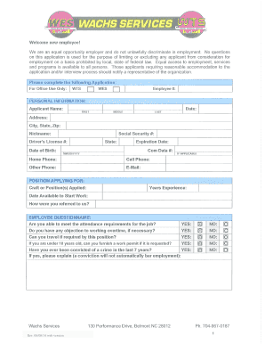 Fillable Online Rev. 08/08/14 web version - wachs services Fax Email ...