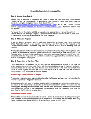 Fillable Online supremecourt gov Request to Inspect electronic case ...