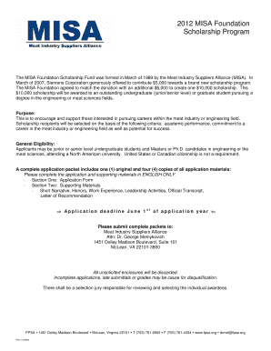 Fillable Online The MISA Foundation agreed to match the donation with ...