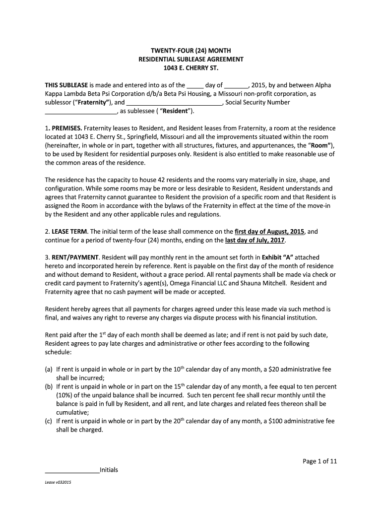 Fillable Online Lease v032015.docx Fax Email Print - pdfFiller