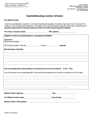 Fillable Online Disability Verification Fax Email Print - pdfFiller