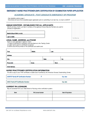 Fillable Online ENP - ACADEMIC PROGRAM Fax Email Print - pdfFiller
