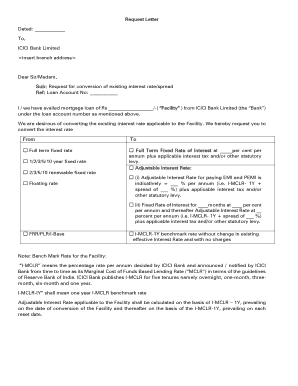 Icici Bank Letter Format - Fill Online, Printable, Fillable, Blank ...