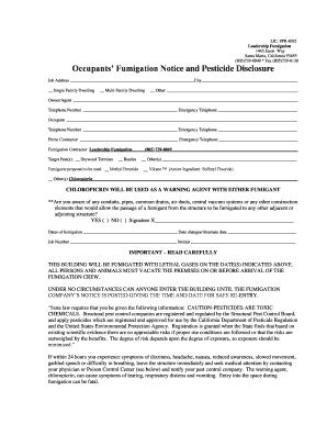 Fillable Online Leadership Fumigation Fax Email Print - pdfFiller