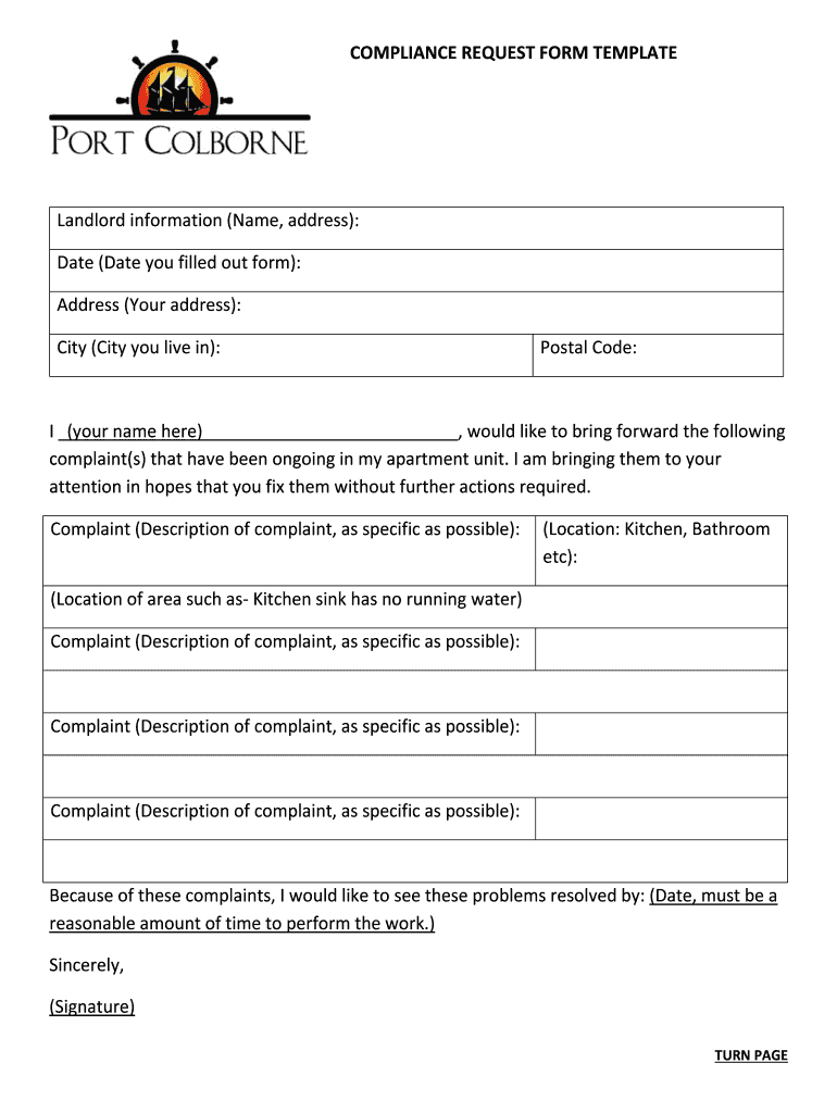 Fillable Online pcetdc COMPLIANCE REQUEST FORM TEMPLATE Fax Email Print ...