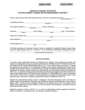 Fillable Online swfwmd state fl Exemption - No Permit Required.docx Fax ...