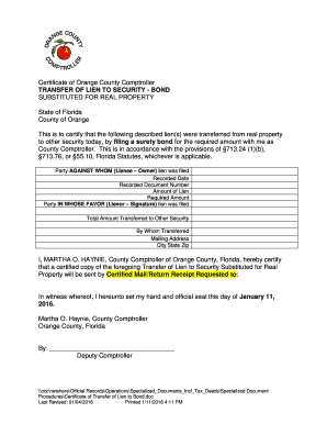 Fillable Online CERTIFICATE OF COUNTY COMPTROLLER Fax Email Print ...