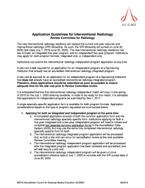 Fillable Online Application Guidelines for Interventional Radiology Fax ...