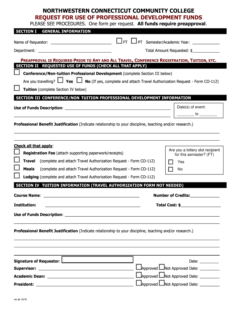 Fillable Online nwcc One form per request Fax Email Print - pdfFiller