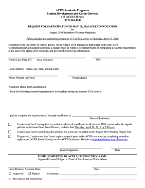 Fillable Online graduation aces illinois 115 ACES Library - graduation ...