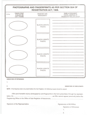 Fillable Online PHOTOGRAPHSAND FINGERPRINTS AS PER SECTION 32A OF Fax ...