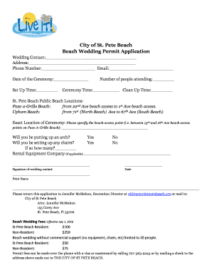 Fillable Online Pete Beach Fax Email Print - pdfFiller