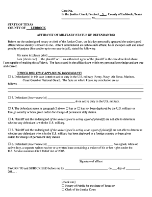 Fillable Online In the Justice Court, Precinct 3 , County of Lubbock ...