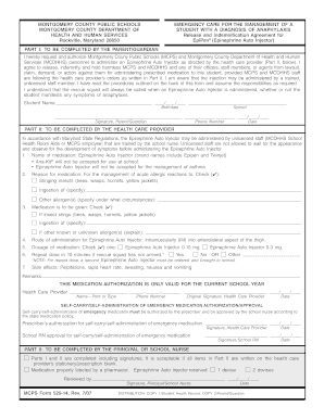 Fillable Online montgomeryschoolsmd MCPS Form 525-14, 3/01. Emergency ...