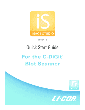 Fillable Online Image Studio 4.0 Quick Start Guide for the C-DiGit ...
