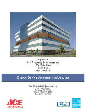 Fillable Online buildingadvice Energy Services Agreement Addendum ...
