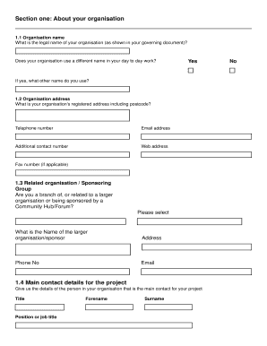 Fillable Online thurrockcvs Application Form - Thurrock CVS Fax Email ...