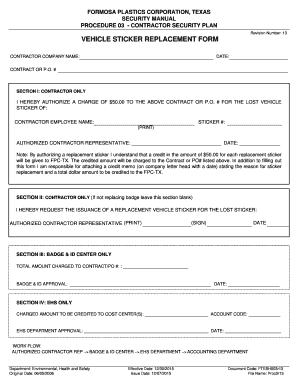 Fillable Online FORMOSA PLASTICS CORPORATION, TEXAS Fax Email Print ...