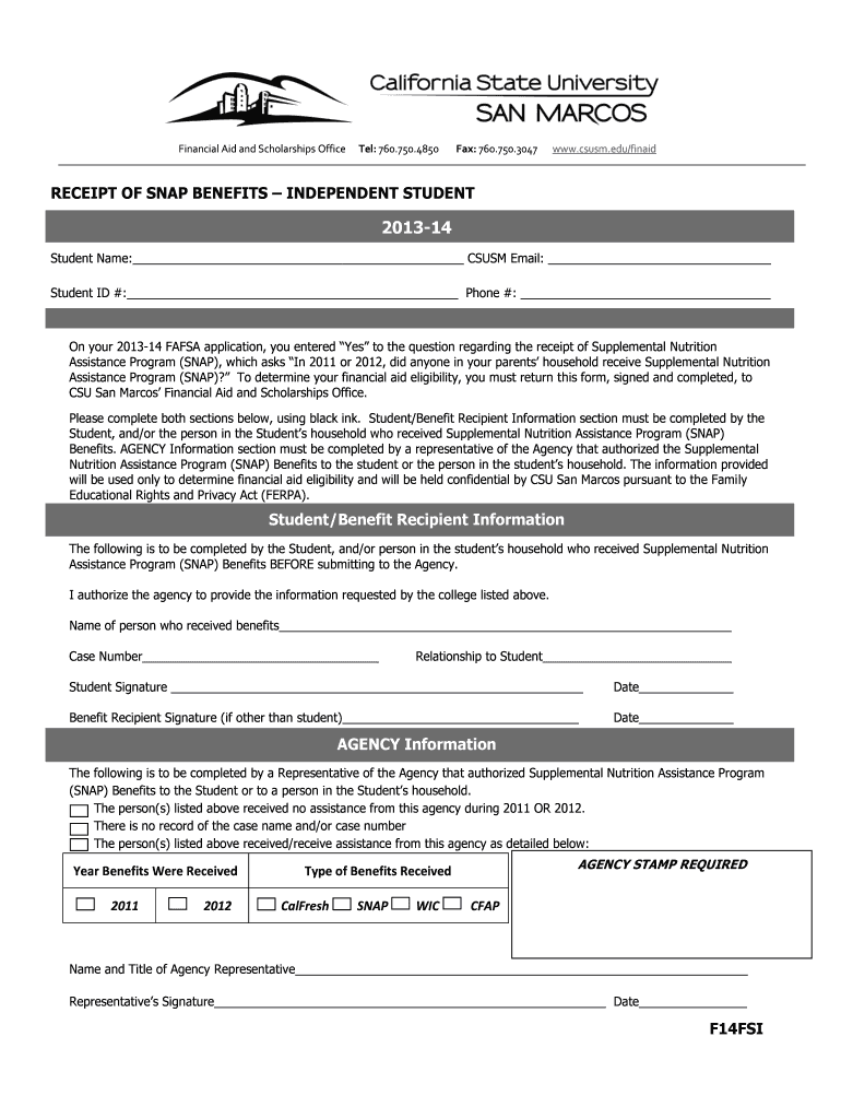 Fillable Online csusm Tel: 760 - csusm Fax Email Print - pdfFiller
