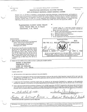 Fillable Online nrc Registration Certificate for In-Vitro Testing for ...