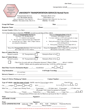 Fillable Online uc All Drivers must Fax Email Print - pdfFiller