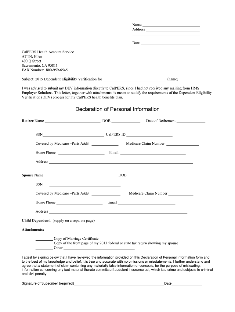 Fillable Online deanza Blank DEV form for retirees who did not receive ...