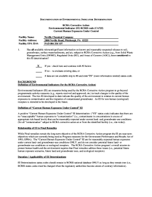 Fillable Online EPA Region 3 RCRA Corrective Action Environmental ...
