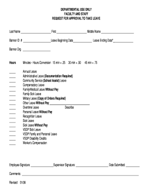 Fillable Online wm LeaveRequestforApproval.doc Fax Email Print - pdfFiller