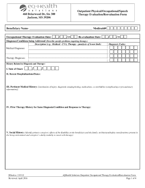 Fillable Online Outpatient Physical/Occupational/Speech Fax Email Print ...