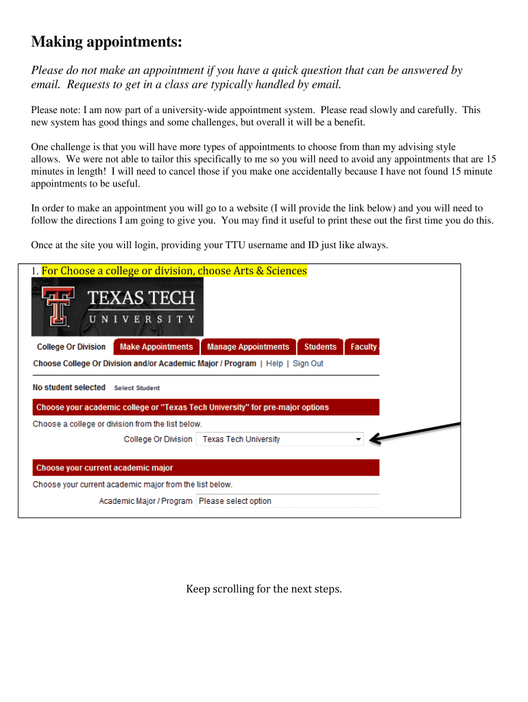 Fillable Online Making appointments: Fax Email Print - pdfFiller