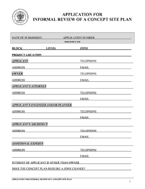 Fillable Online 4-CONCEPT SITE PLAN APP SEPT2012 .doc Fax Email Print ...