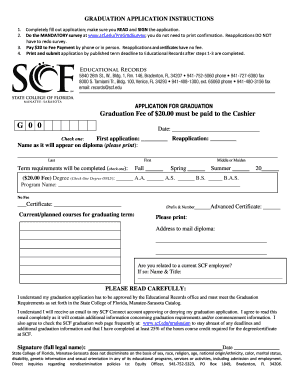 Fillable Online scf Completely fill out application; make sure you READ and SIGN the application ...
