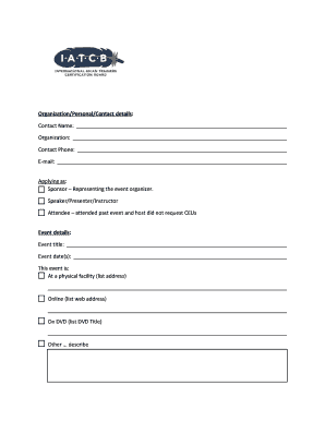 Fillable Online CONTINUING EDUCATION UNITS (CEU) Fax Email Print ...