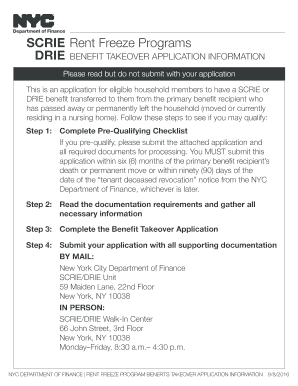 Fillable Online SCRIE Rent Freeze Programs Fax Email Print - pdfFiller