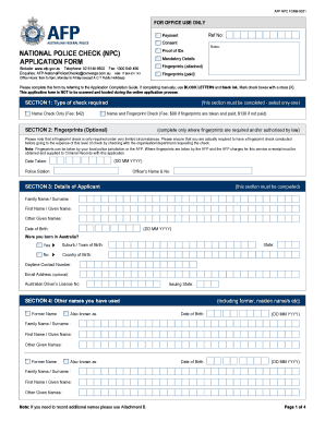 Fillable Online AFP NPC FORM-5021 Fax Email Print - pdfFiller
