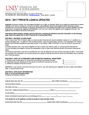 Fillable Online business unlv 1617 Private Loan Worksheet.docx - business unlv Fax Email Print ...