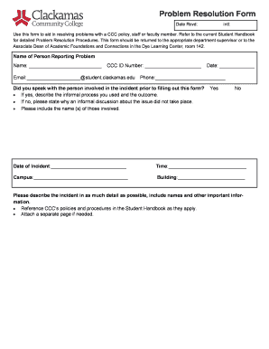 Fillable Online clackamas Date Rcvd: Fax Email Print - pdfFiller