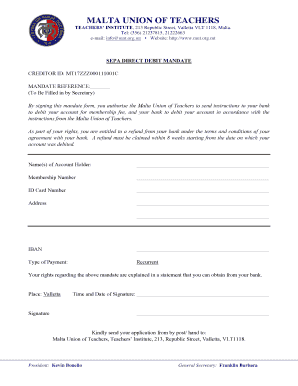 Mut Malta - Fill Online, Printable, Fillable, Blank | pdfFiller